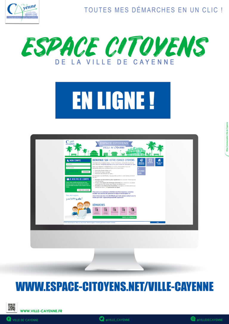 Espace citoyens EN LIGNE – Mairie de Cayenne